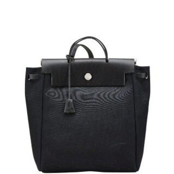 Hermes | Bags | Hermes Ale Bag Ad Pm Rucksack Backpack Black Toile ...